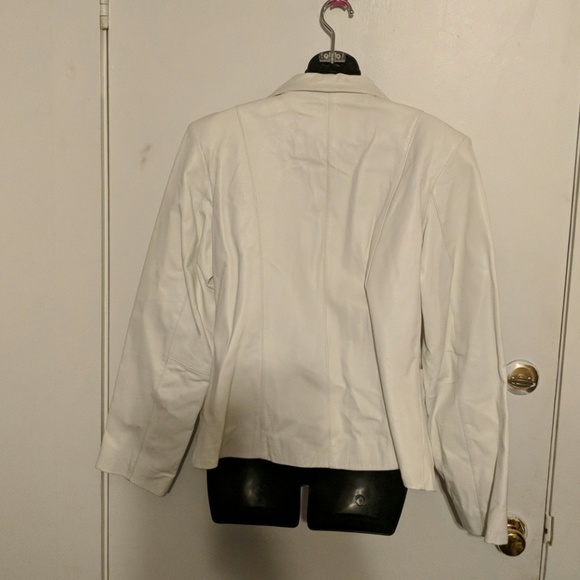 Marc Mattis | Jackets & Coats | Ladies Marc Mattis White Leather Jacket ...